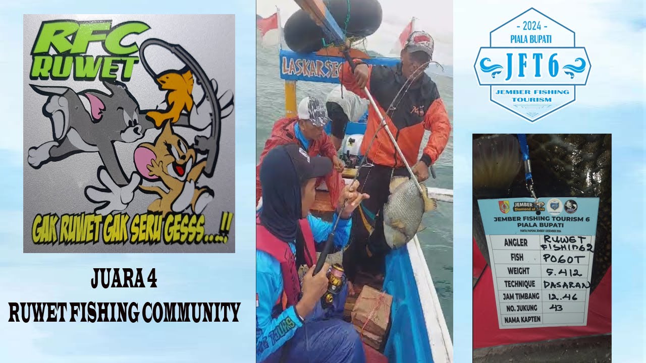 JUARA 4 RUWET FISHING COMMUNITY | JEMBER FISHING TOURISM 6 2024 - YouTube
