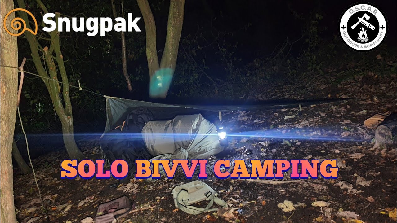 Solo Bivvi Camping | Bivvy Bag Wild Camping in local Woodland ...
