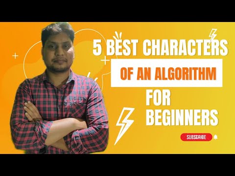What are the 5 characteristics of an algorithm? - YouTube