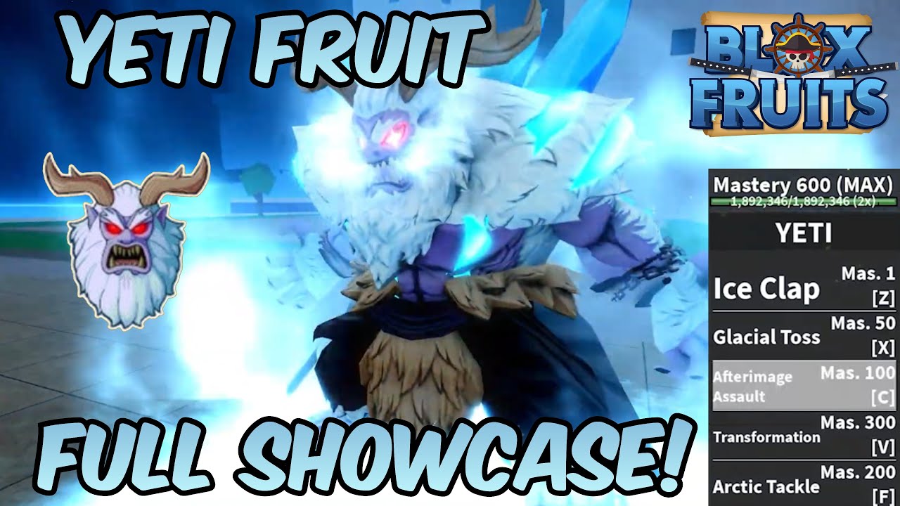 NEW Yeti Fruit FULL SHOWCASE! | Blox Fruits Yeti Fruit Full Showcase ...