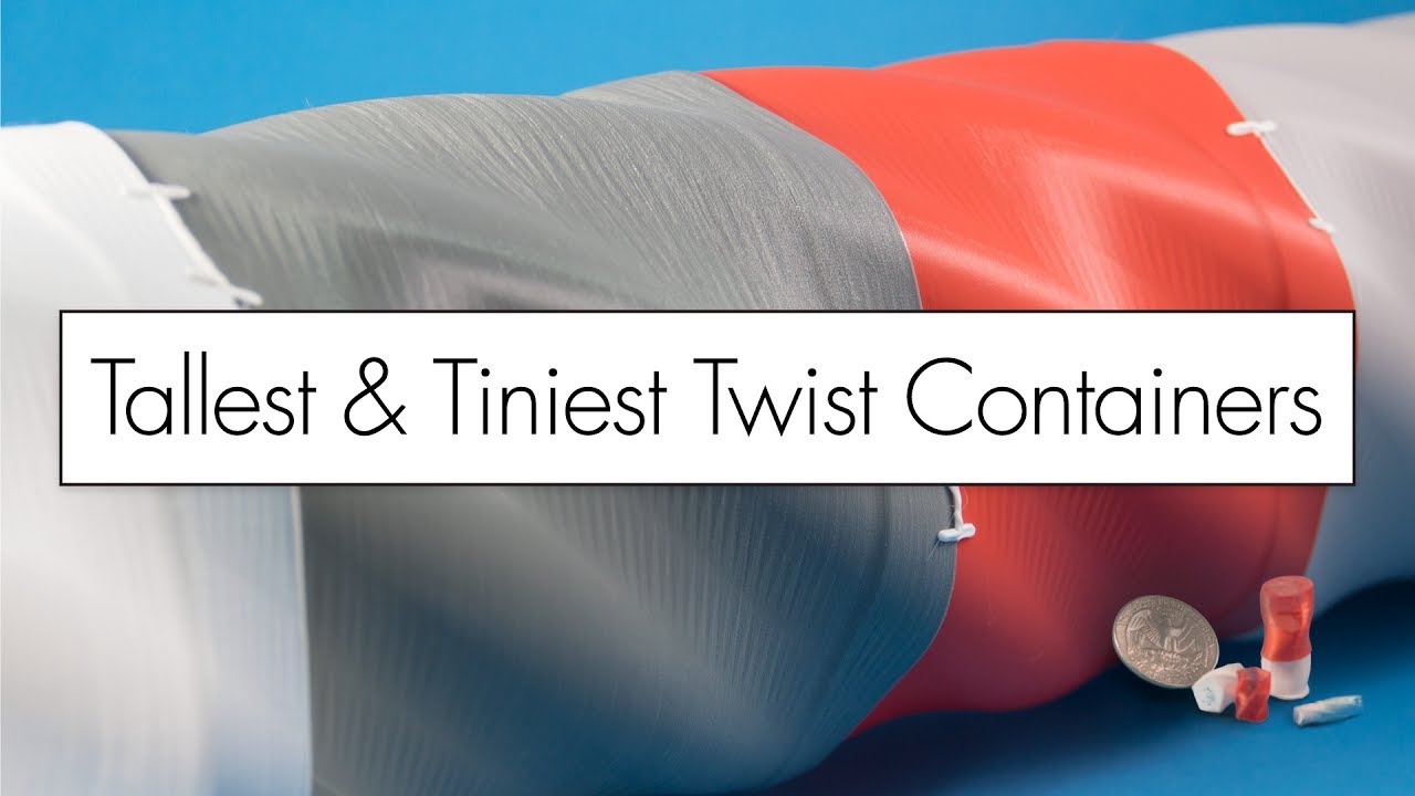 The Tallest & Tiniest Twist Containers Ever! - YouTube