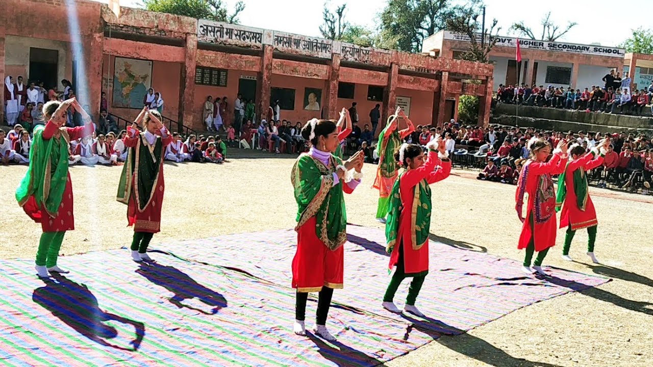 Dogri Folk Song सोने दी पखी | School girls Best Performance | Zone ...