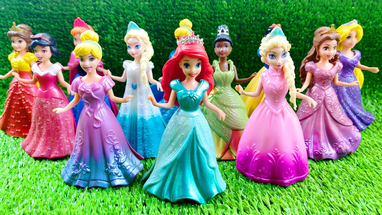 ASMR | Unboxing Mattel Disney Princess Spin & Reveal Surprise Dolls ...