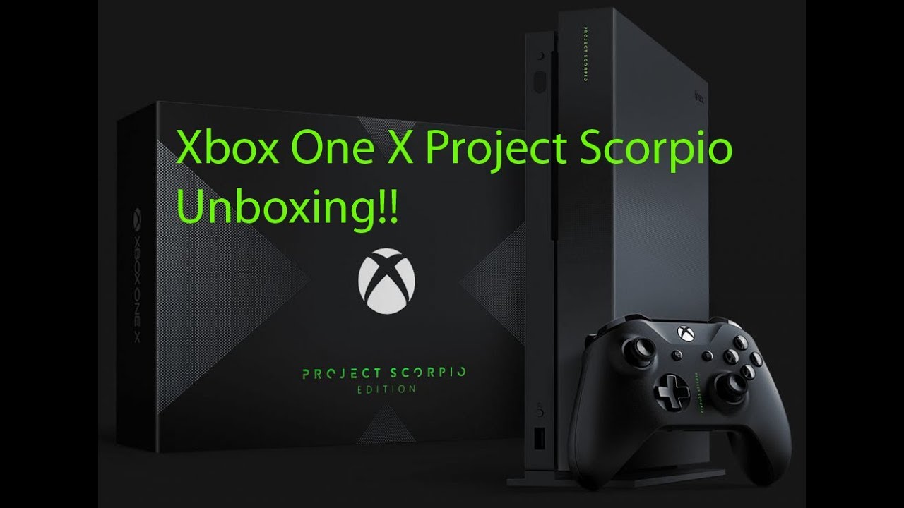 Xbox One X Project Scorpio Edition Unboxing - YouTube