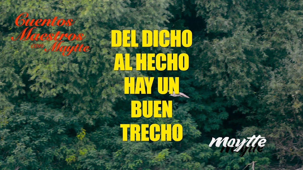 Del Dicho al Hecho hay un Buen Trecho - Maytte - YouTube