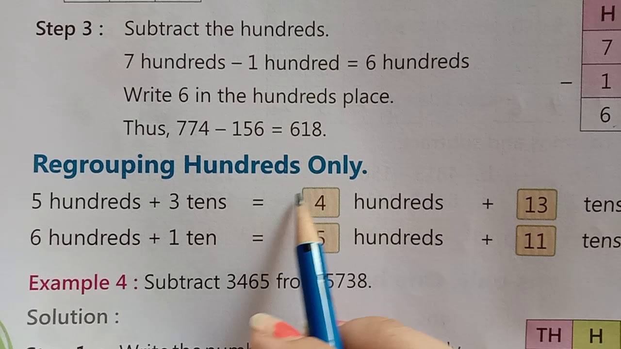 Class 3rd subject mathematics ( chapter 3 subtraction) - YouTube