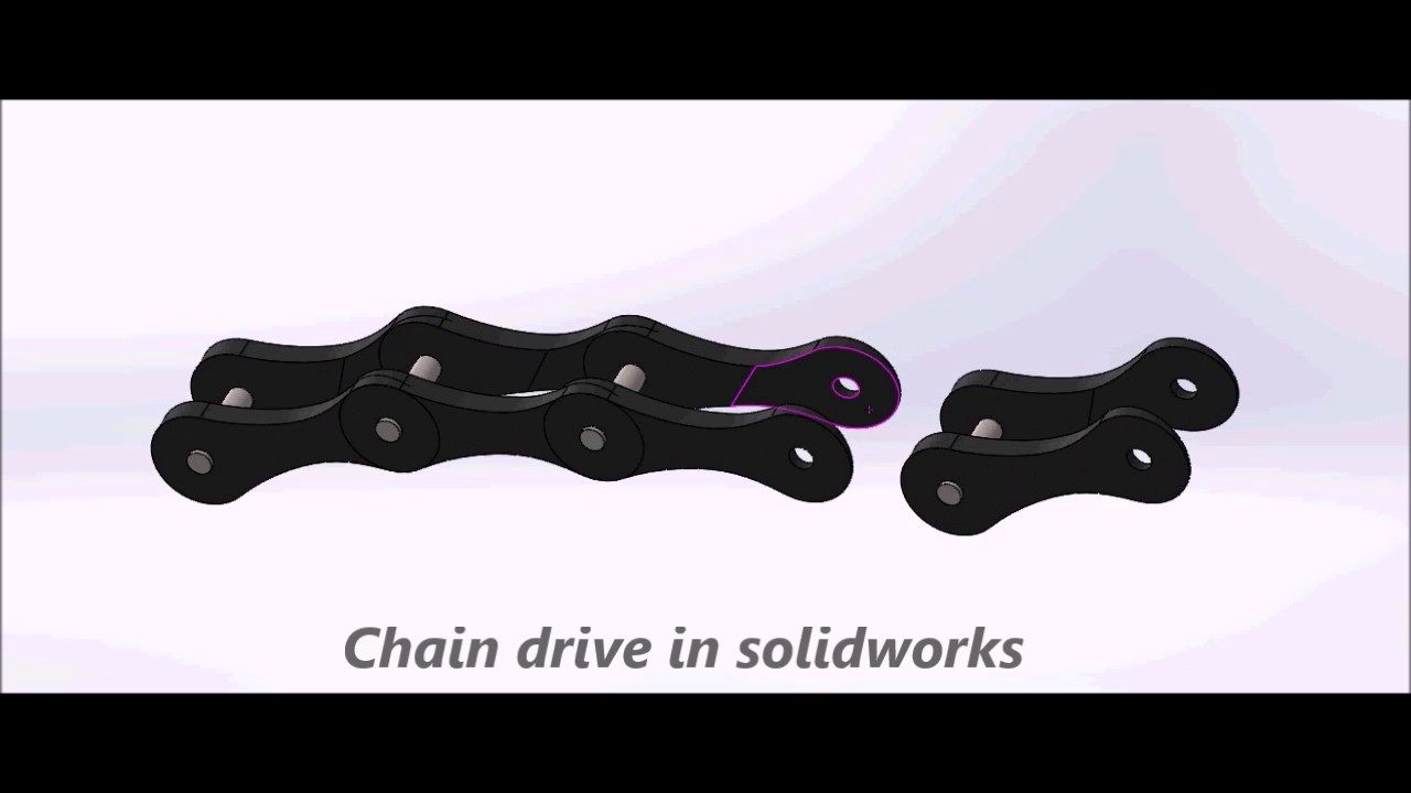 Chain Drive in solidworks @ - YouTube