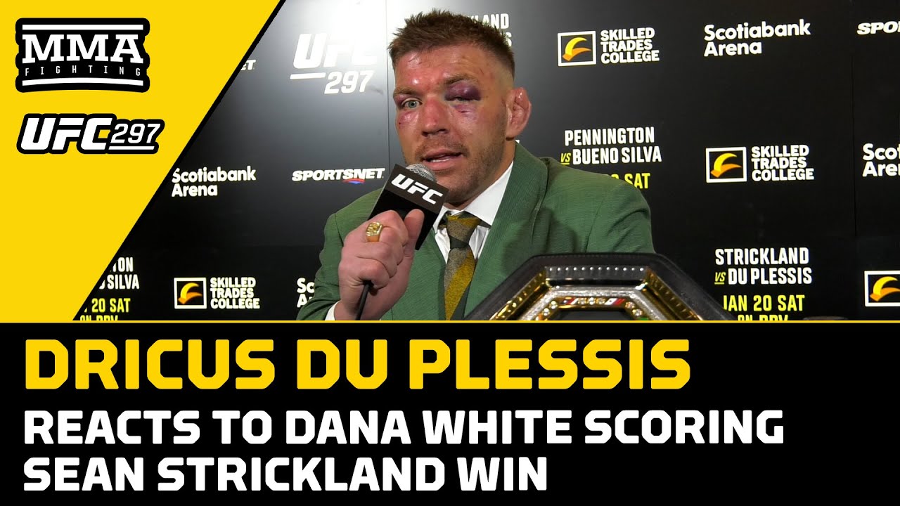 Dricus Du Plessis Reacts To Dana White Scoring Sean Strickland Win