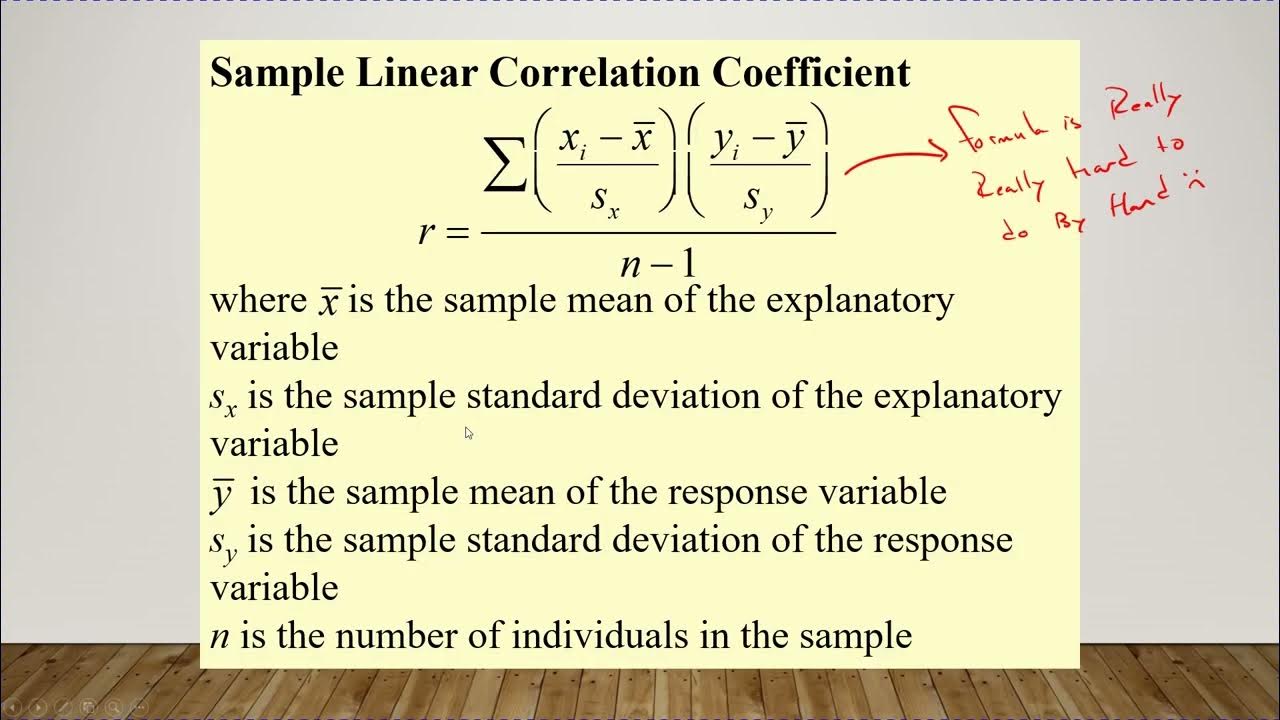Linear Correlation Coefficient - YouTube