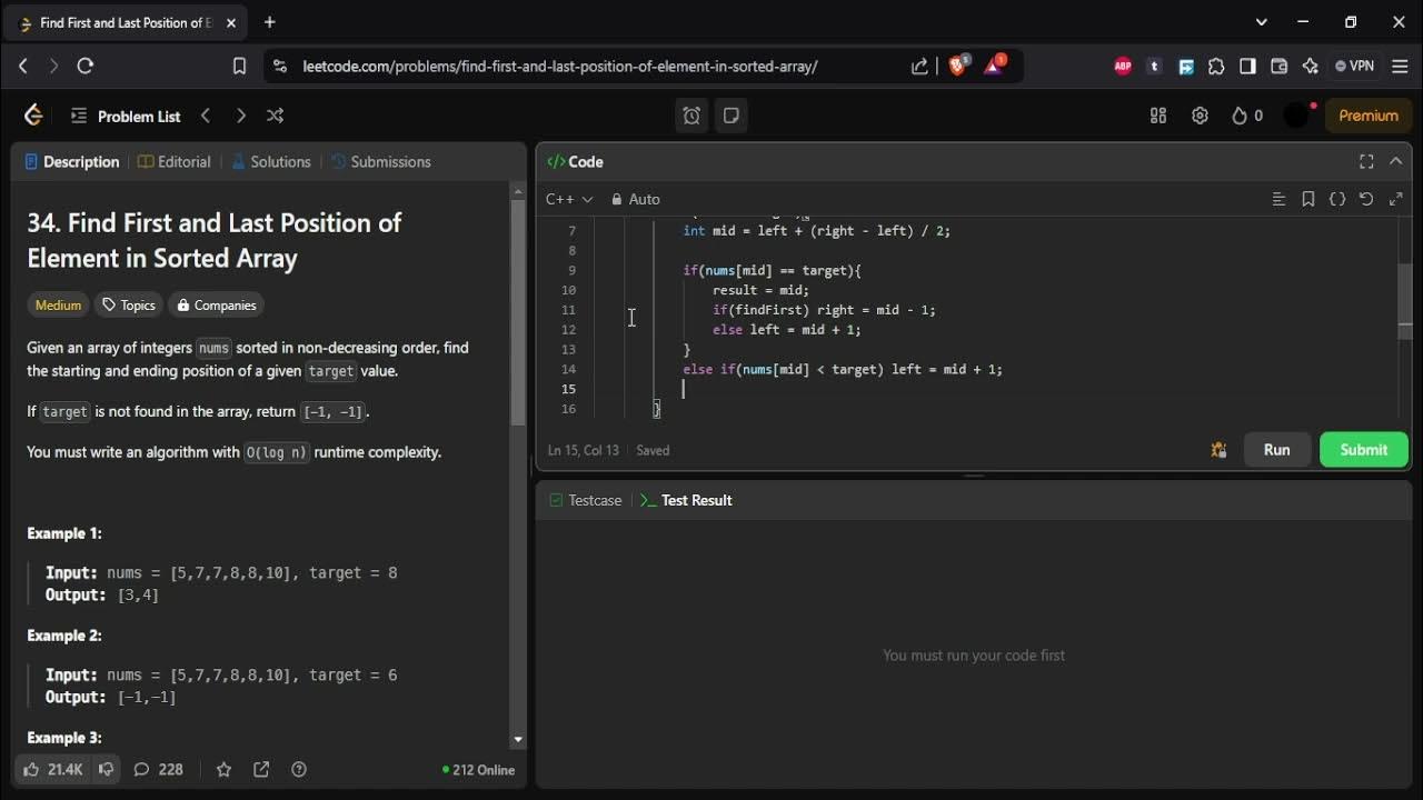 برمجهleetcode-34 - YouTube