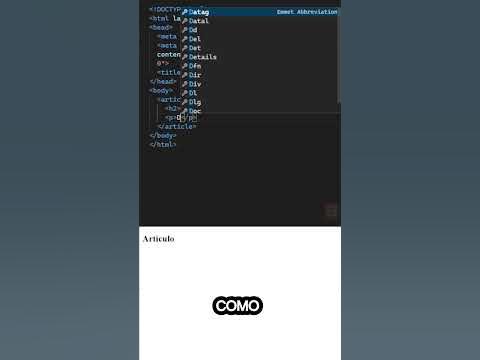 Etiquetas para contenedores semánticas #html #htmlcss #javascript #desarrolloweb - YouTube