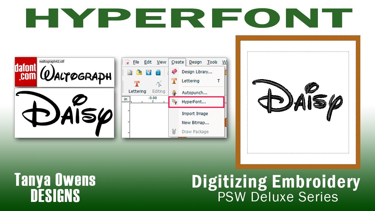How to Create Custom Embroidery Fonts in Hyperfont with PSW Deluxe ...