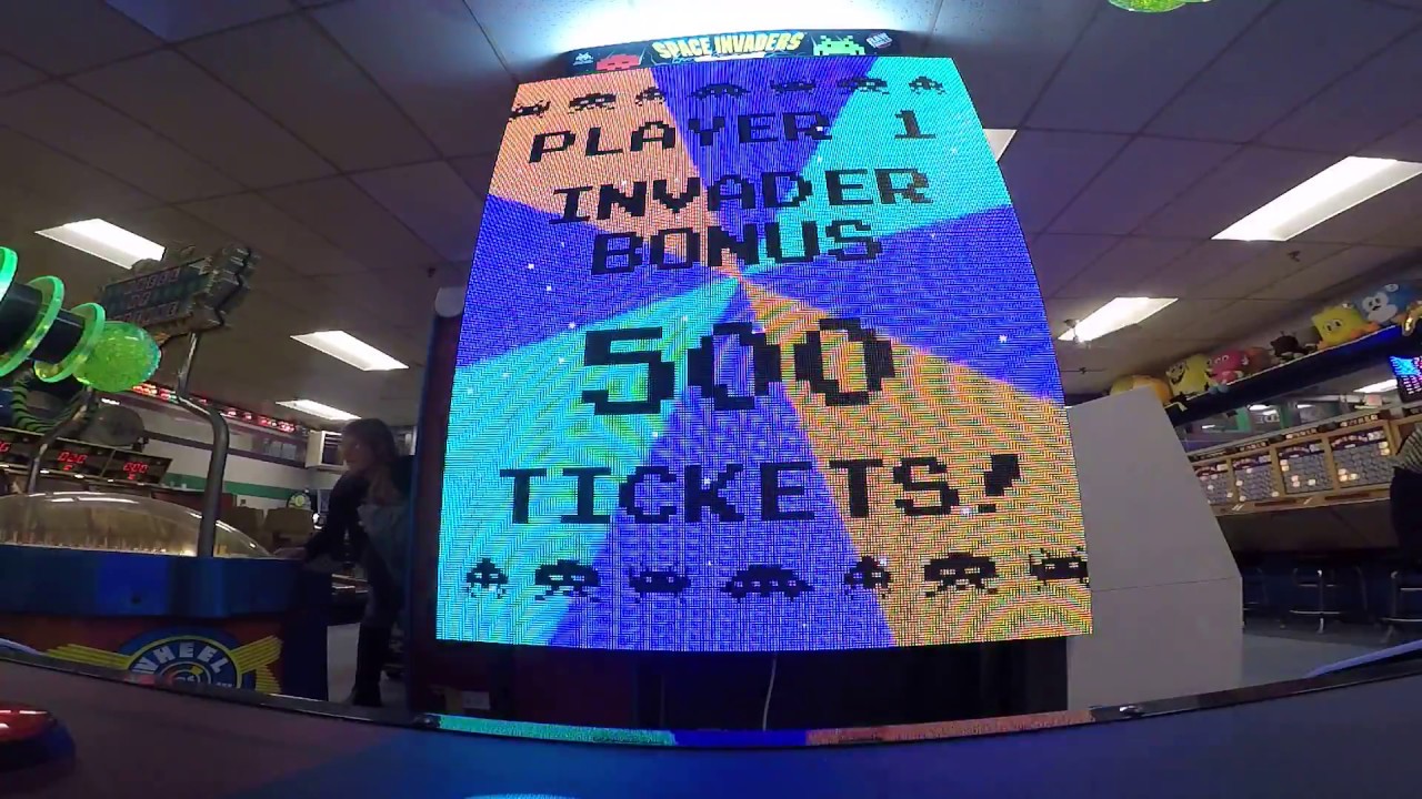 Space Invaders Frenzy Arcade Game JACKPOT WIN #11 at Salisbury Beach ...