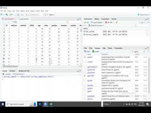 Data Analysis in R Stack Bar Plot using the ggplot function - YouTube