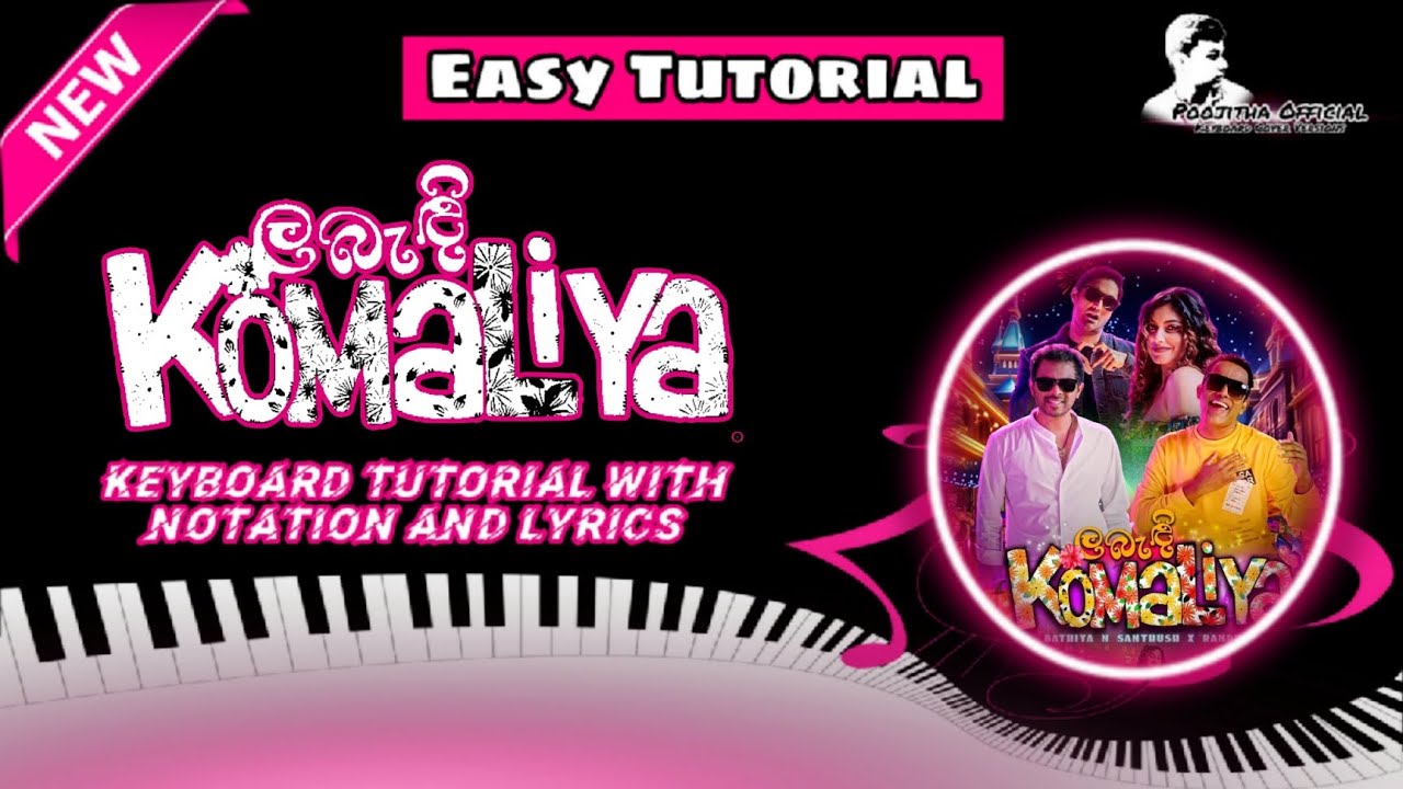 Labadi Komaliya (ලබැදි කොමලියා) | BNS ft Randhir | Keyboard Tutorial ...
