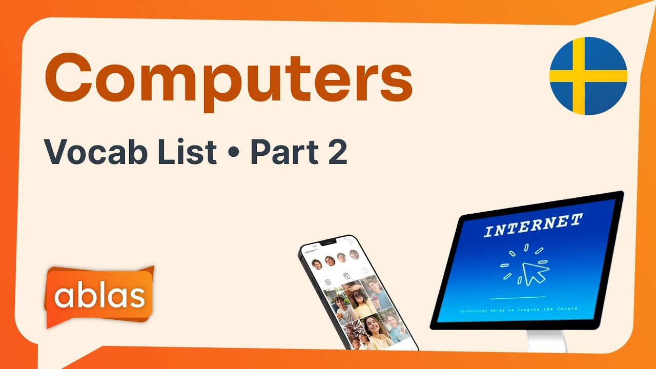 Computers | Swedish Vocabulary List (Part 2) - YouTube