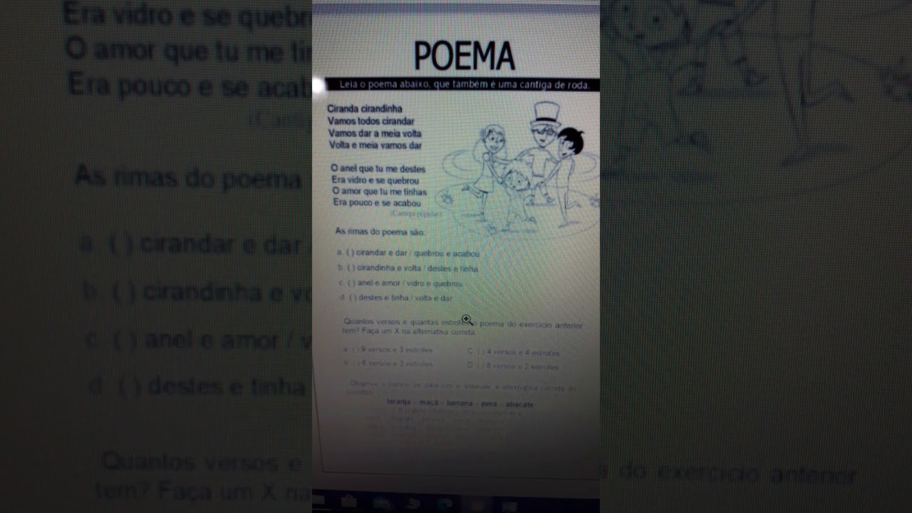 Poema Ciranda Cirandinha - YouTube