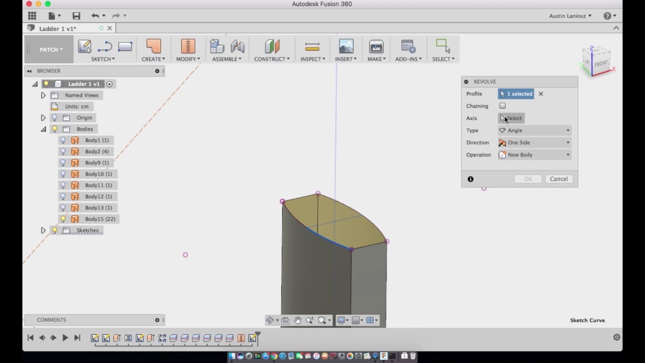 Fusion360 - Revolve Surface Tool Technique Quick Tip! - YouTube