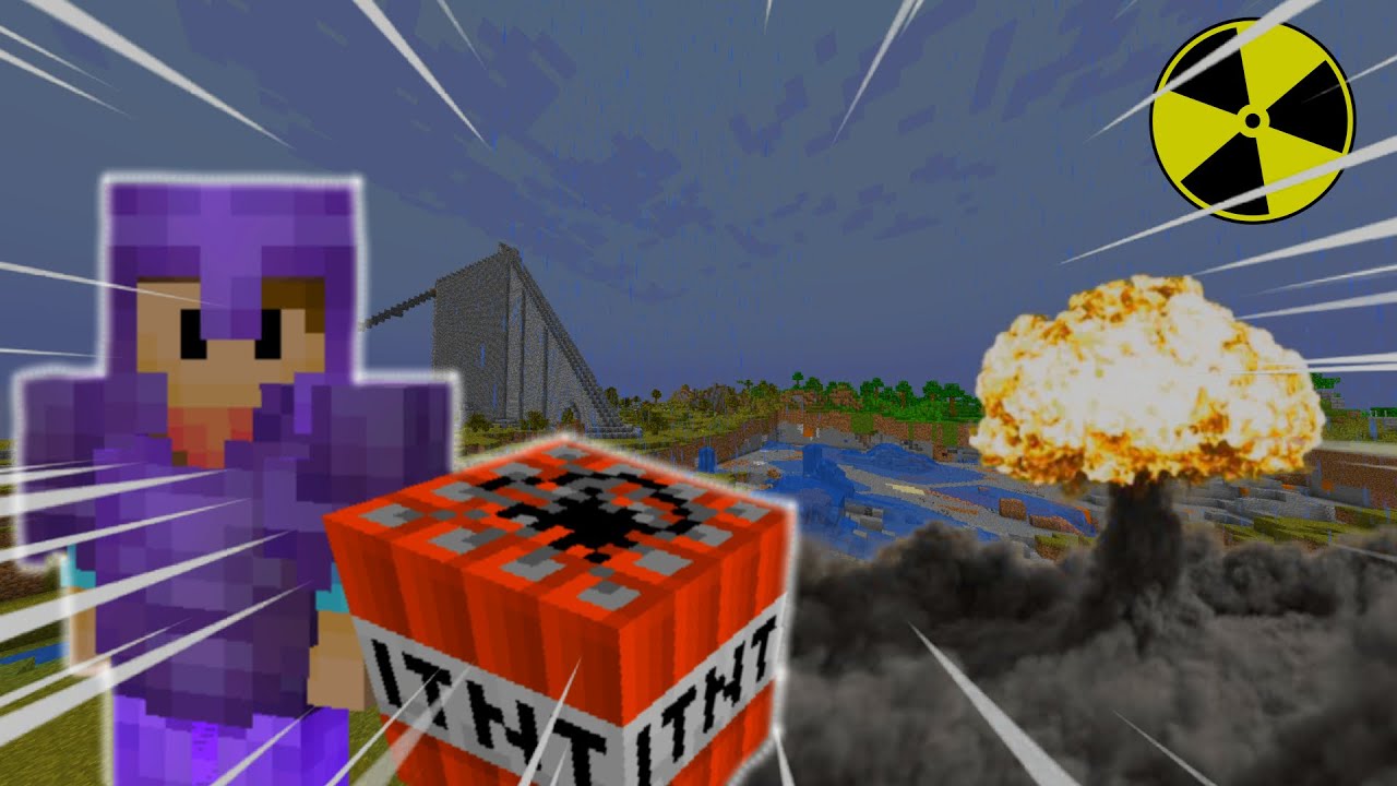 Dropping an ATOMIC BOMB in Minecraft - YouTube