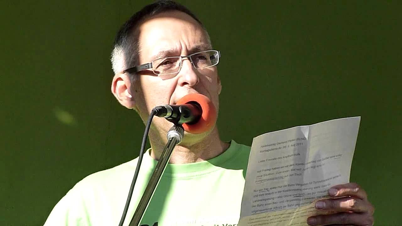 Gerhard Pfeifer (BUND) - 85. Montagsdemo gegen Stuttgart 21 - 01.08. ...