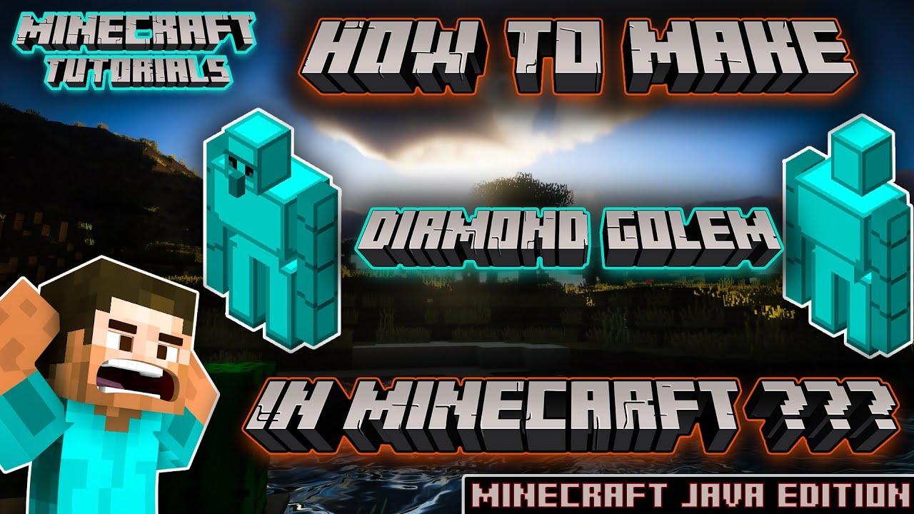 How to make a Diamond Golem in Minecraft? - YouTube