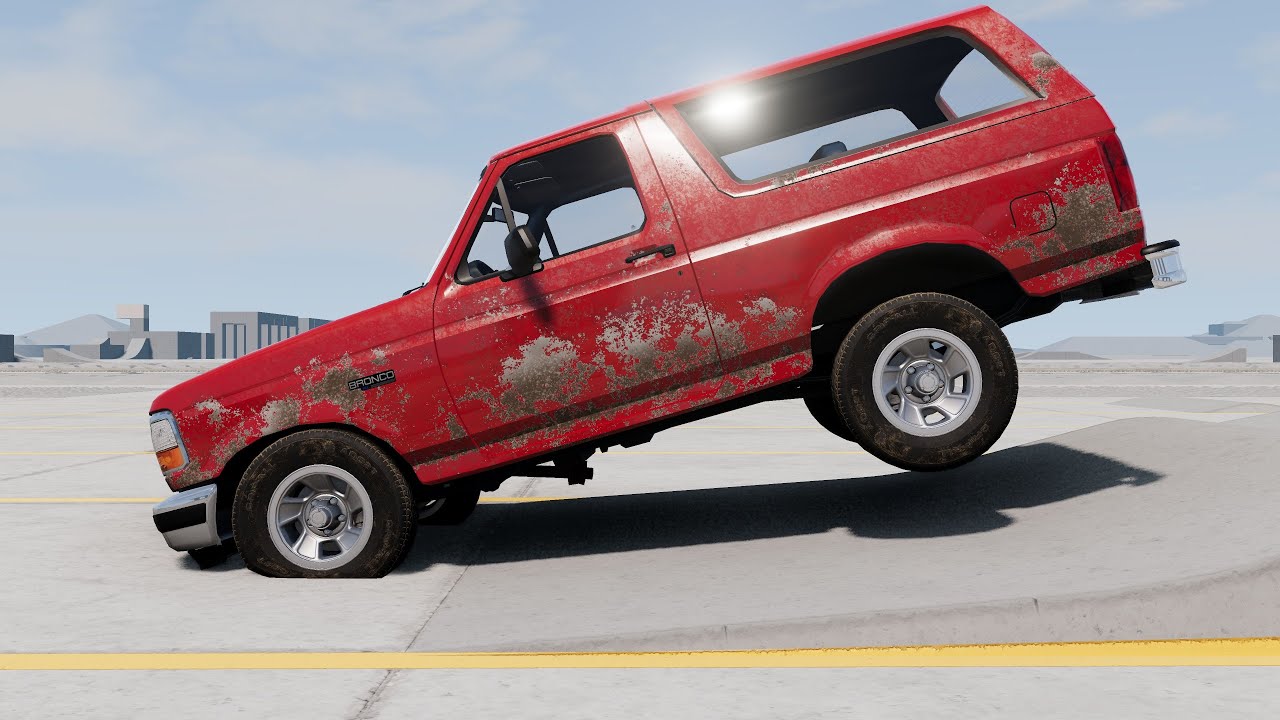 BeamNG Drive - Old Ford Bronco Suspension Testing - YouTube