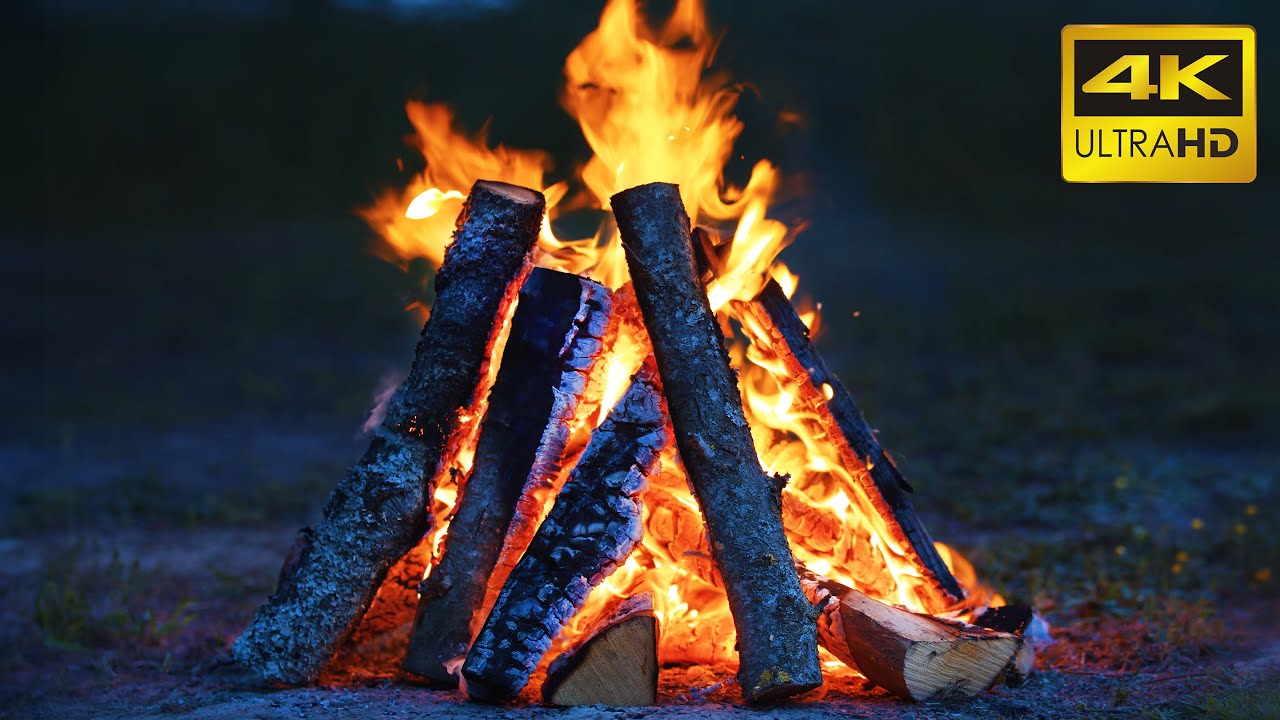 10-Hour Campfire Ambience for Meditation and Deep Sleep 🔥 Crackling ...