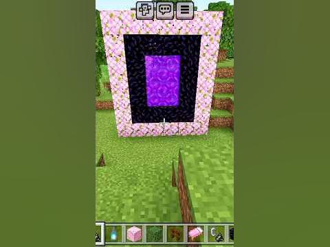 Minecraft Cherry Blossom Nether Portal | Aesthetic Design Tutorial # ...