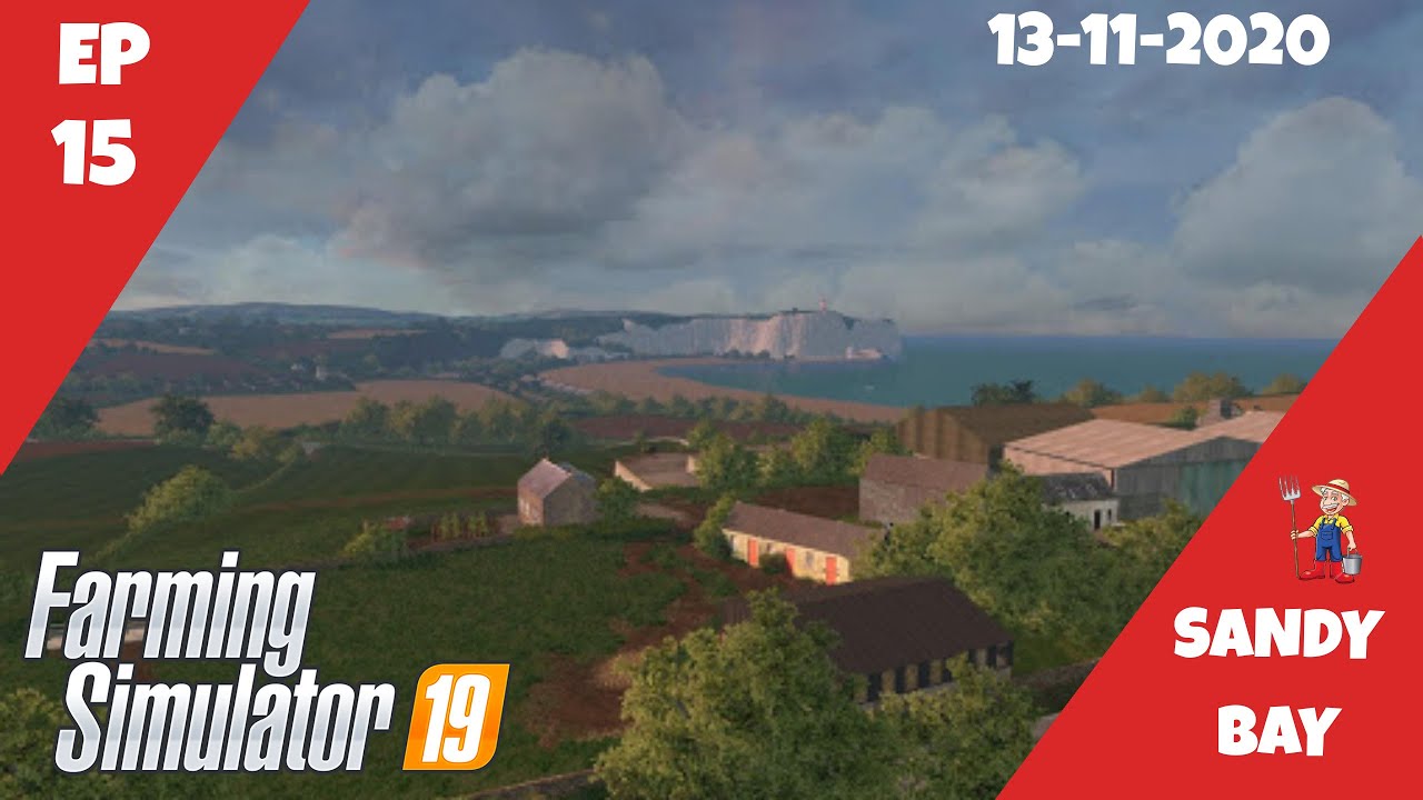 FS19 Sandy Bay 19 | Seasons | Ep.15 |Field 24 windrower alfalfa and ...