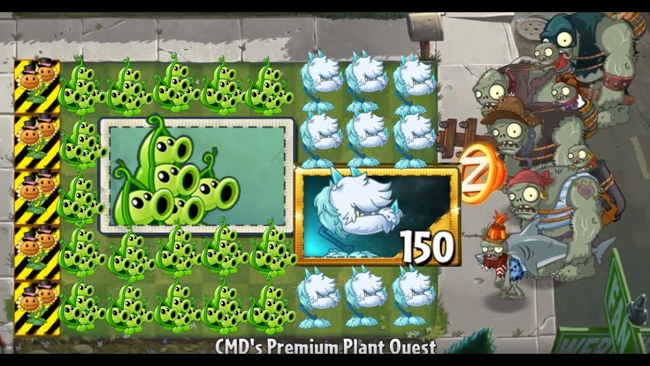Cold Snapdragon & Pea_Pod Premium Plant quest | Plant Vs Zombies 2 ...