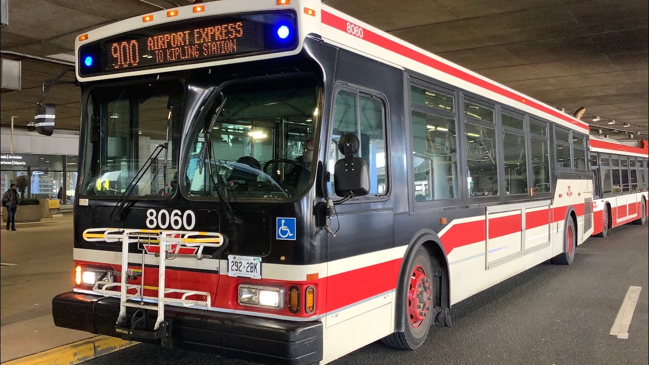 (Short) TTC 8060 On Route 900 Airport Express - YouTube
