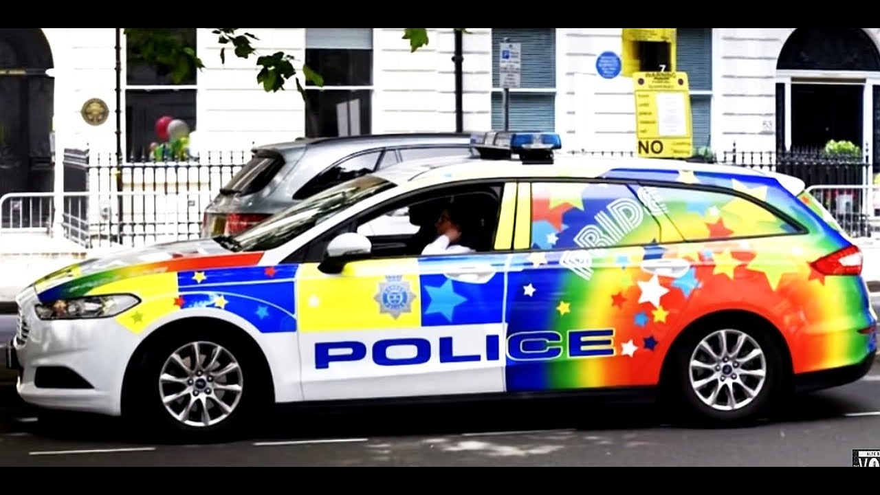 Rainbow Police Cars - Promote Pronoun Awareness Gender Neutral Language ...