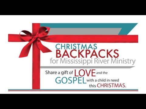 Periscope: Christmas Backpacks for Mississippi River Ministry - YouTube