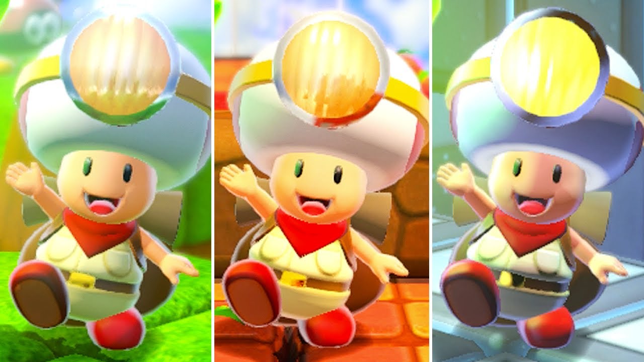 Super Mario 3D World - All Captain Toad Levels - YouTube