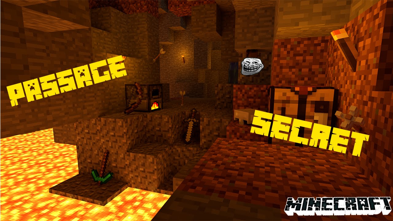 vidéo minecraft passage secret! - YouTube