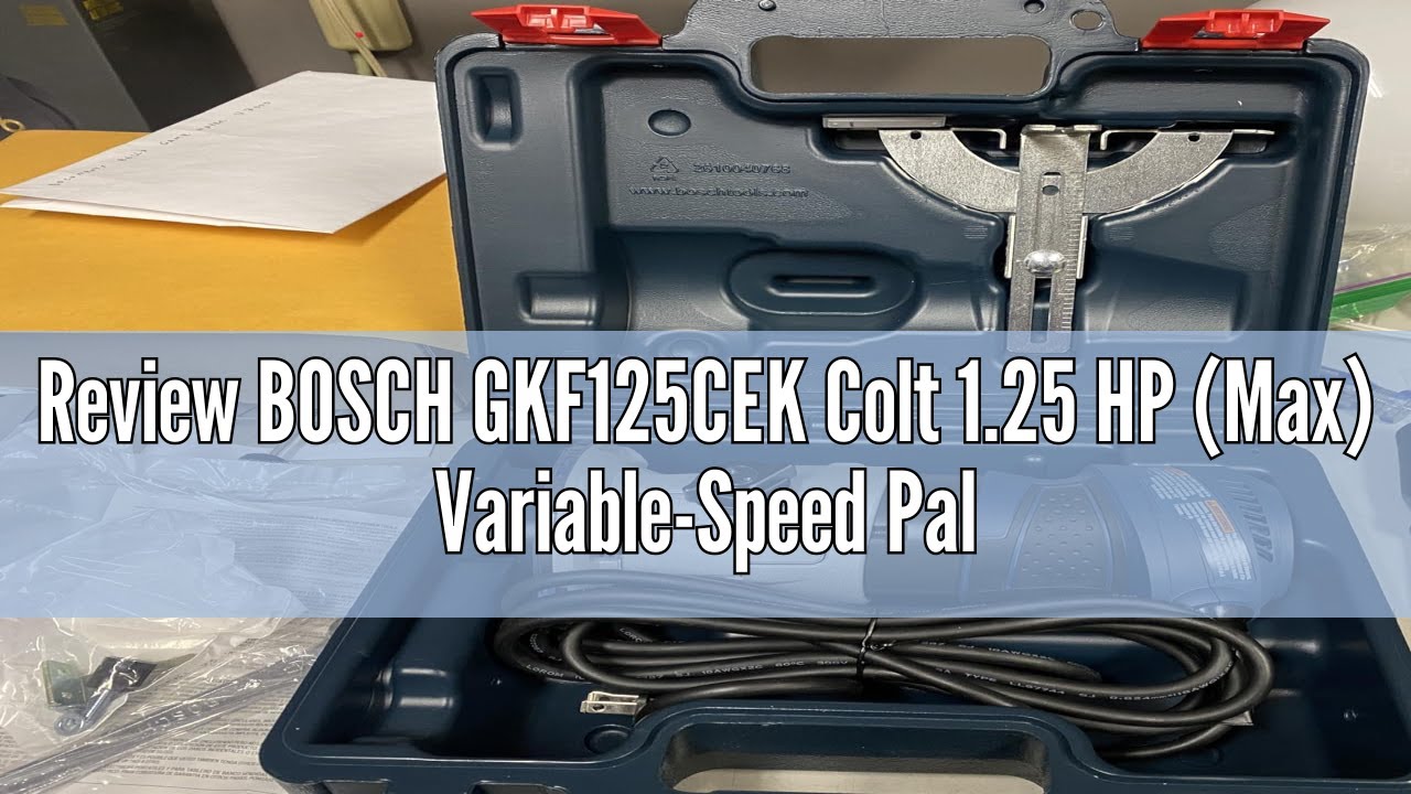Review BOSCH GKF125CEK Colt 1.25 HP (Max) Variable-Speed Palm Router ...