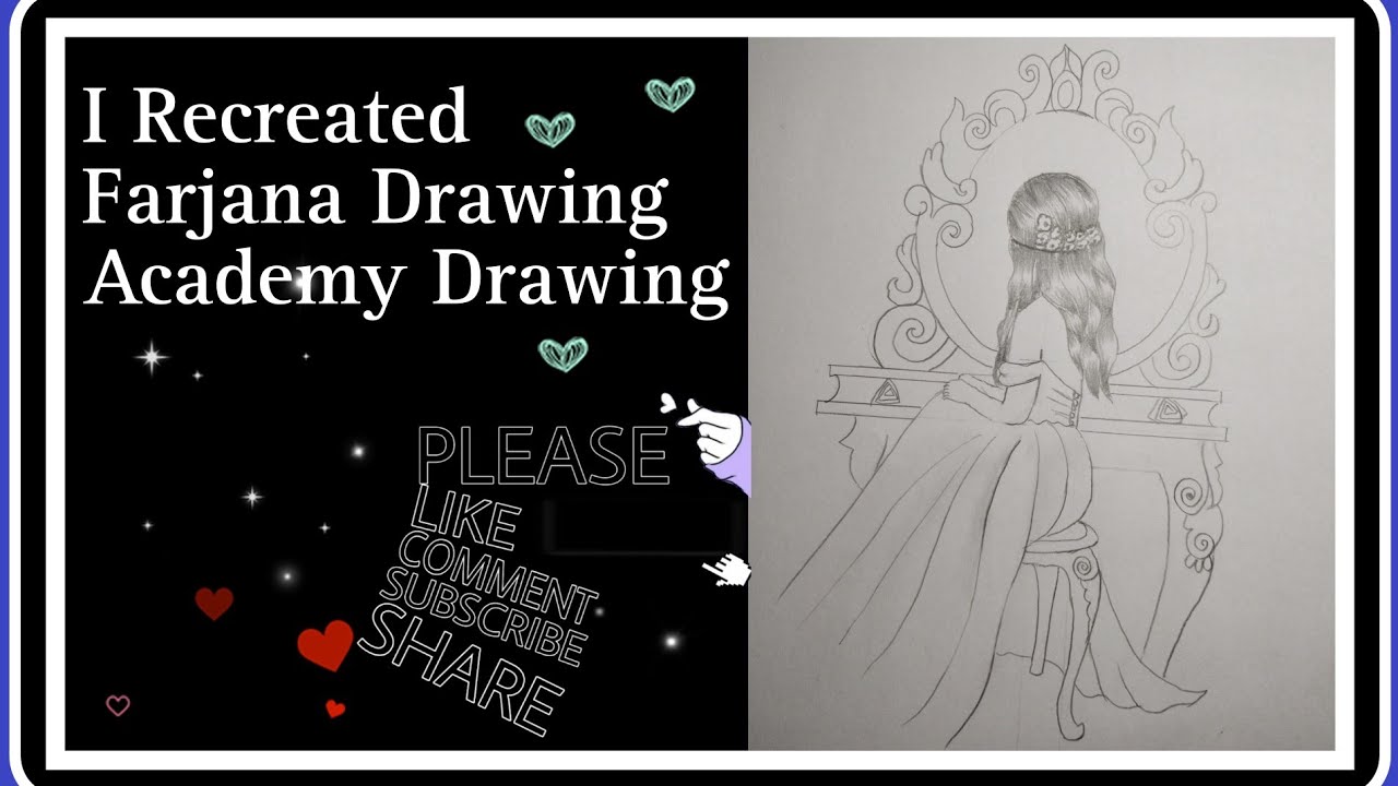 I Recreated Farjana Drawing Academy Drawing | Comment Down How's My ...