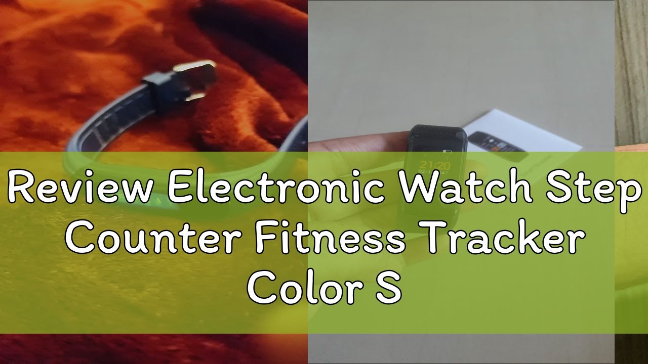 Review Electronic Watch Step Counter Fitness Tracker Color Screen for ...