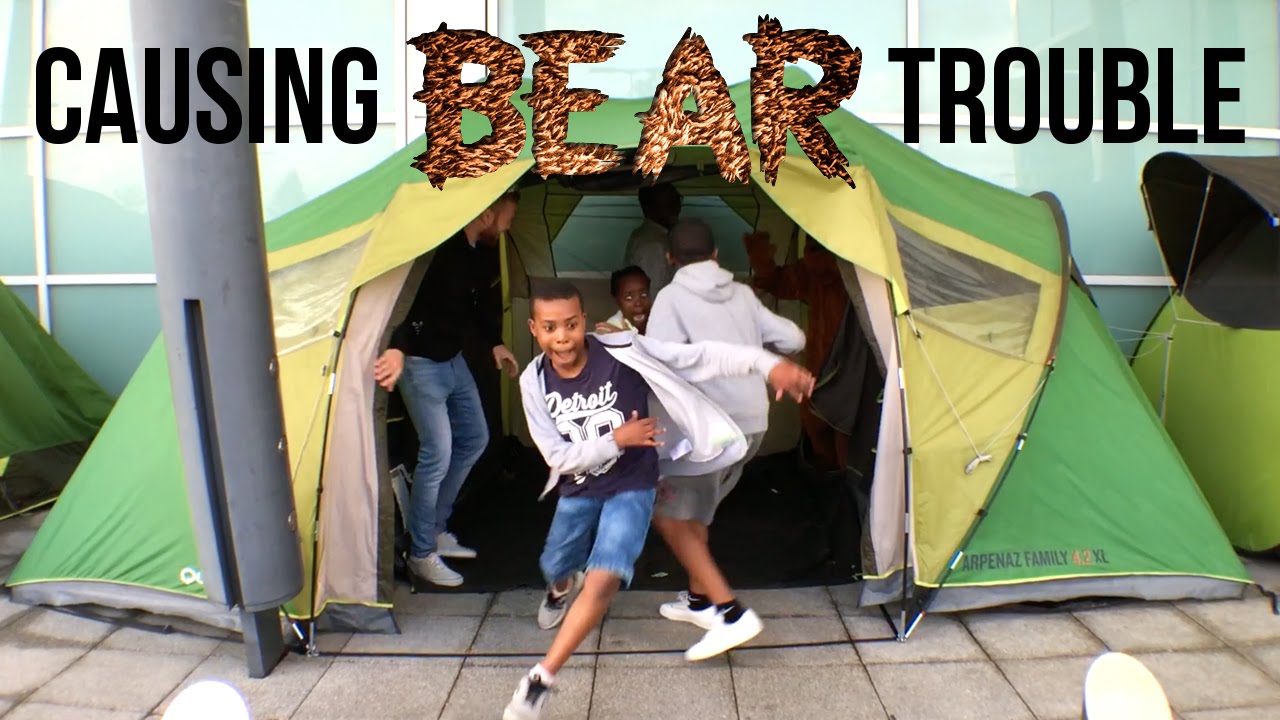 Causing Bear Trouble Public Pranks - YouTube