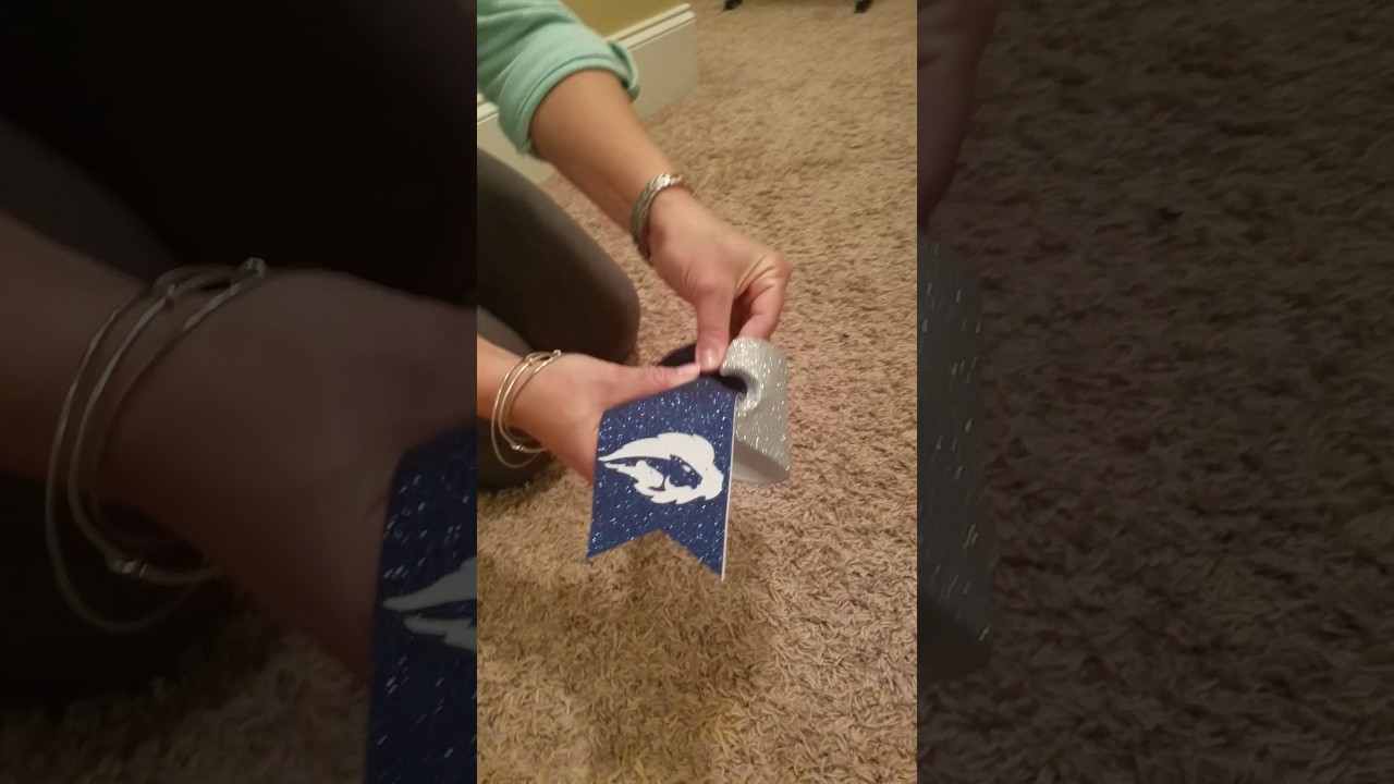 Simple Cheer Bow Tutorial using HTV. - YouTube