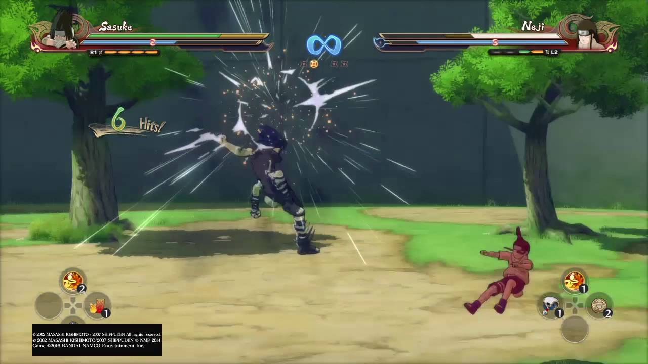 Naruto Storm 4 PTS Sasuke (Chunin outfit) vs. PTS Neji - YouTube