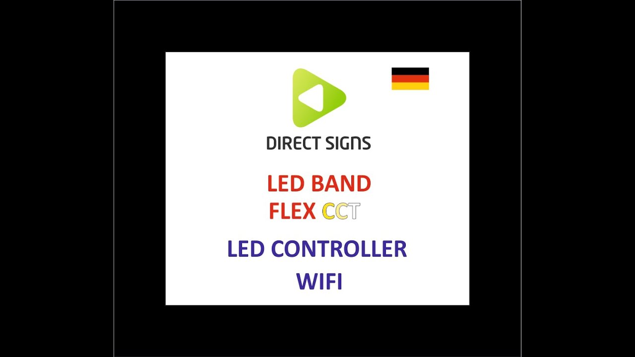 Direct Signs - LED BAND FLEX CCT - LED CONTROLLER WIFI TUYA - YouTube