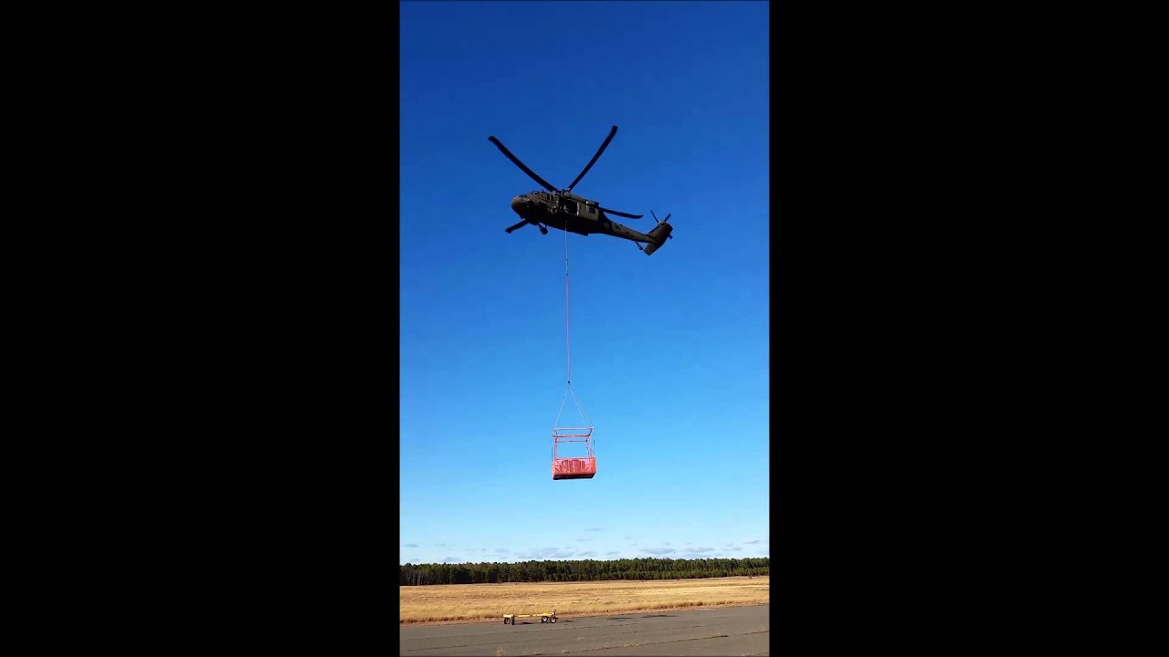Heli Basket Sling Load 15 Dec 2015 - YouTube