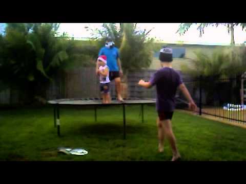 Backyard Trampoline Wrestling Easter Event BTECW Title Triple Threat ...