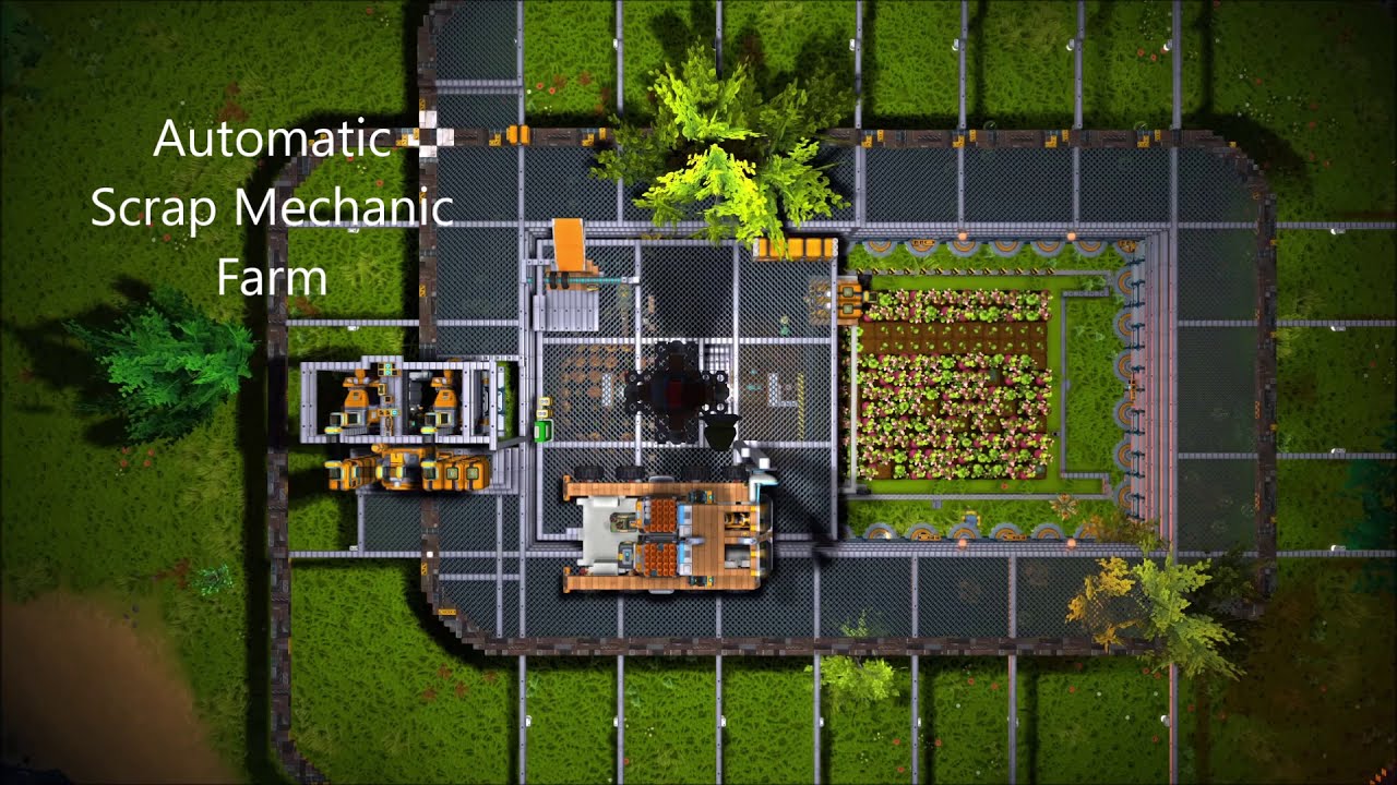 Scrap Mechanic nearly Fully Automated Farm - YouTube