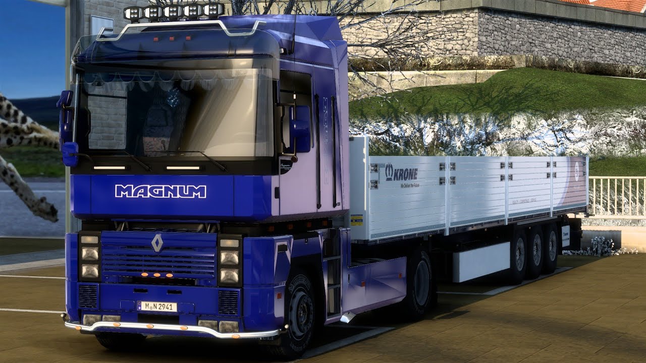 Let's drive the old, but strong, Renault Magnum Integral - Euro Truck ...