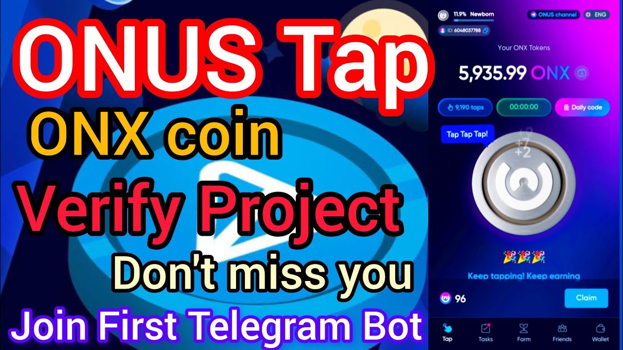 ONUS Tap Bot | ONUS Telegram Farming Airdrop | ONUS Exchange Telegram ...