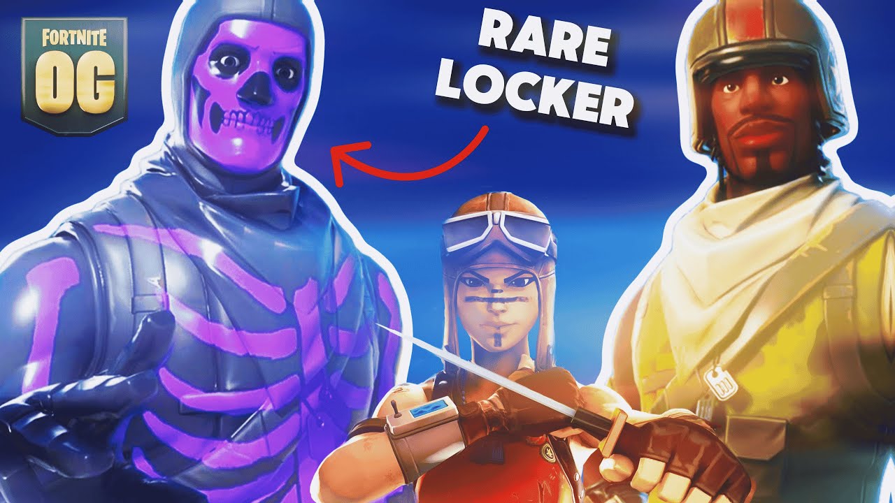 MY SUPER RARE FORTNITE ACCOUNT.. (OG LOCKER TOUR) - YouTube