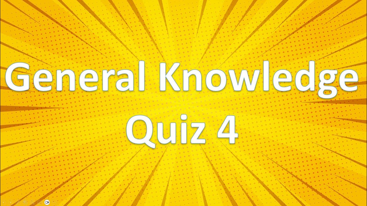 General Knowledge Quiz 4 - Challenge Your Brain! 🧠 - YouTube