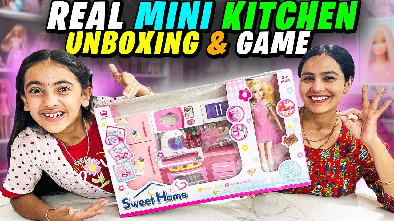 REAL MINI KITCHEN | MINI KITCHEN HOUSE TOUR | COOKING GAME | My ...